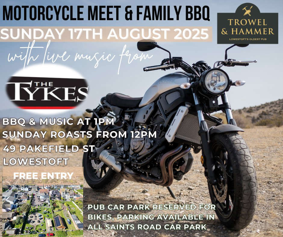 Motorcycle Meet & Family BBQ at Trowel & Hammer - East Suffolk One