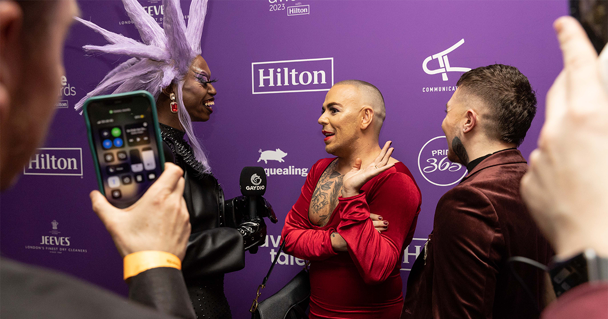 The Purple Carpet at the Gaydio Pride Awards with Hilton! - Gaydio