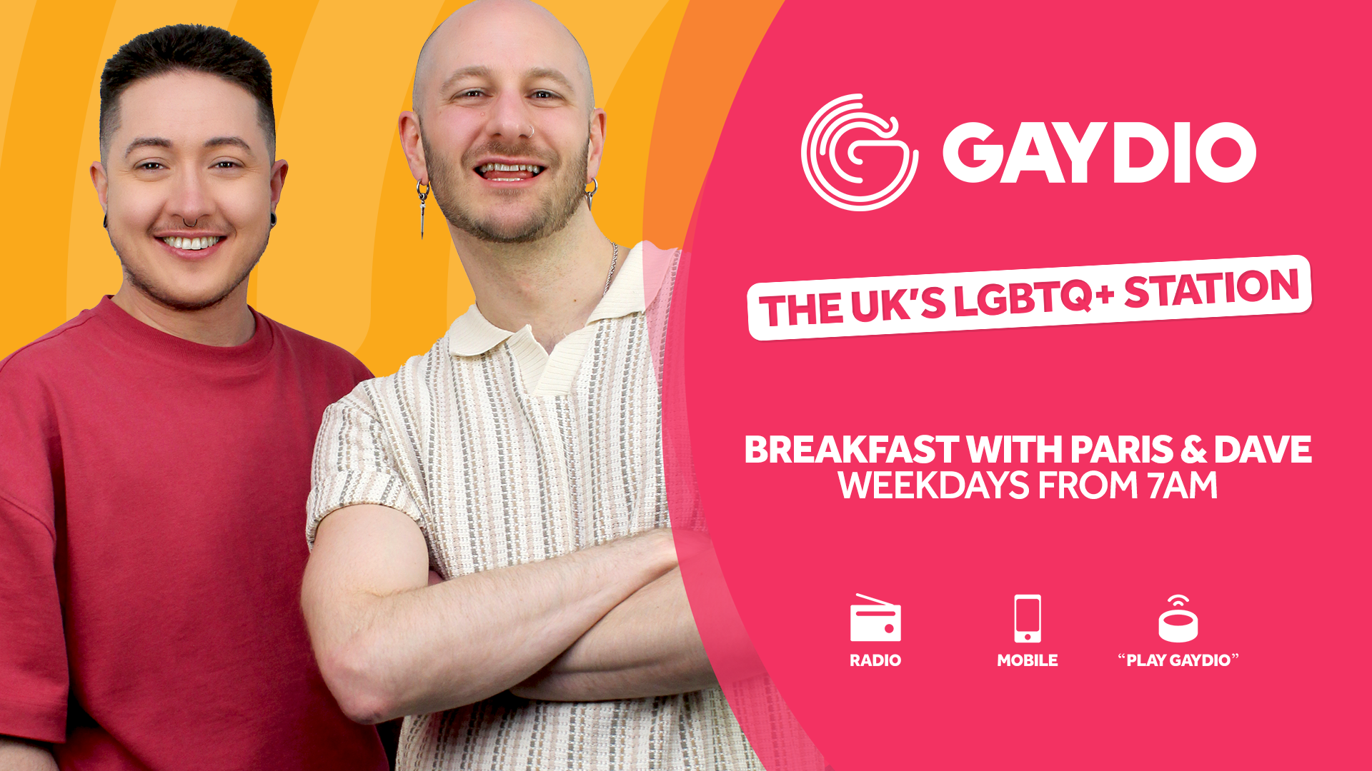 Gaydio Breakfast with Paris & Dave - Gaydio
