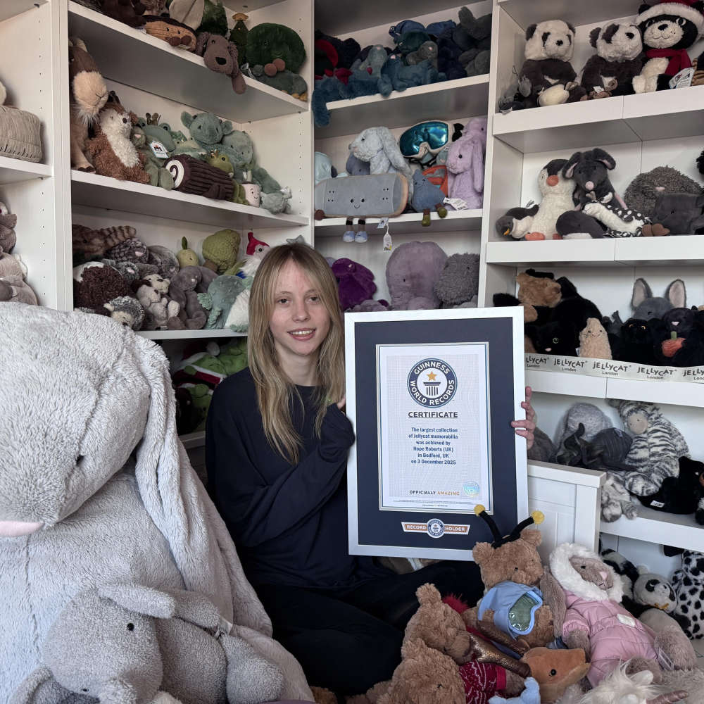 Bedfordshire teenager sets Guinness World Record with Jellycat ...