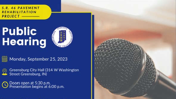 INDOT to host public hearing for S.R. 46 Pavement Rehabilitation ...
