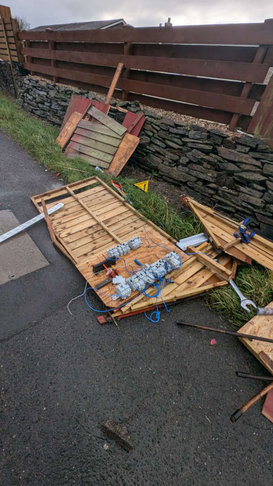 Suspected tornado flips caravans on their side - widespread damage to ...