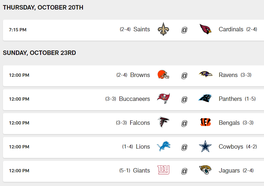 NFL 2022 weekly schedule - GOLD 94.9 - Cayman's Greatest Hits