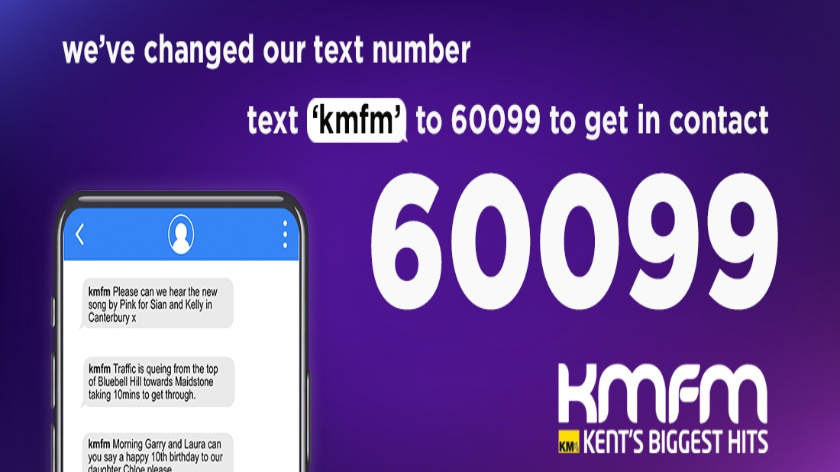 We have a new text number. - kmfm