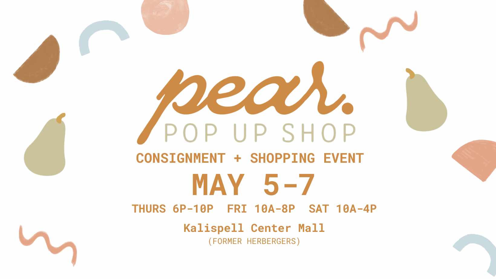 Pear Pop Up Shop - Consignment Shopping Event - The River