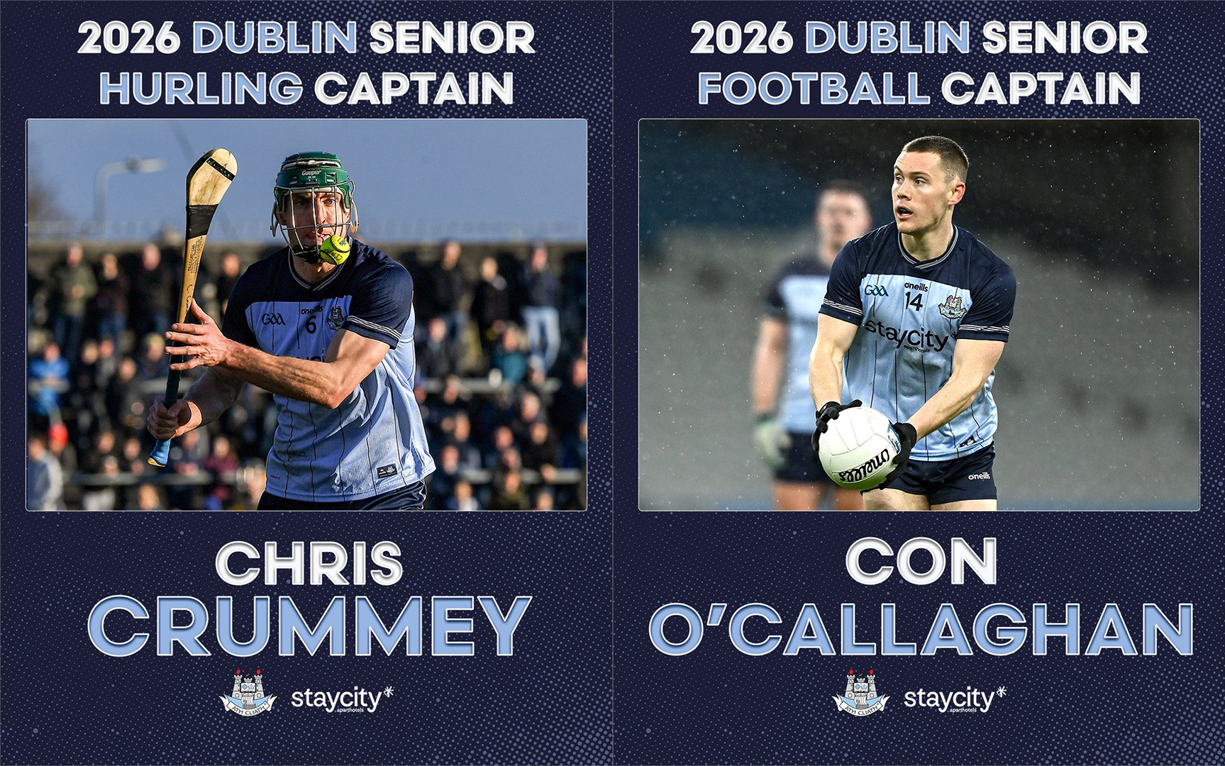 Dublin reveal new football and hurling captains - Dublin's FM104