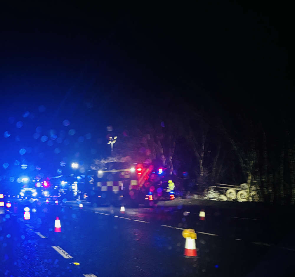 Truck involved in a collision on Mallow Road - C103