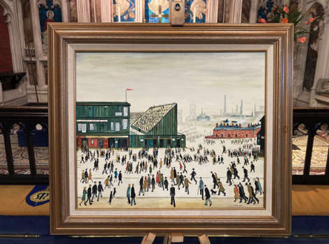 Copy of Lowry's famous football painting set to score big at silent ...