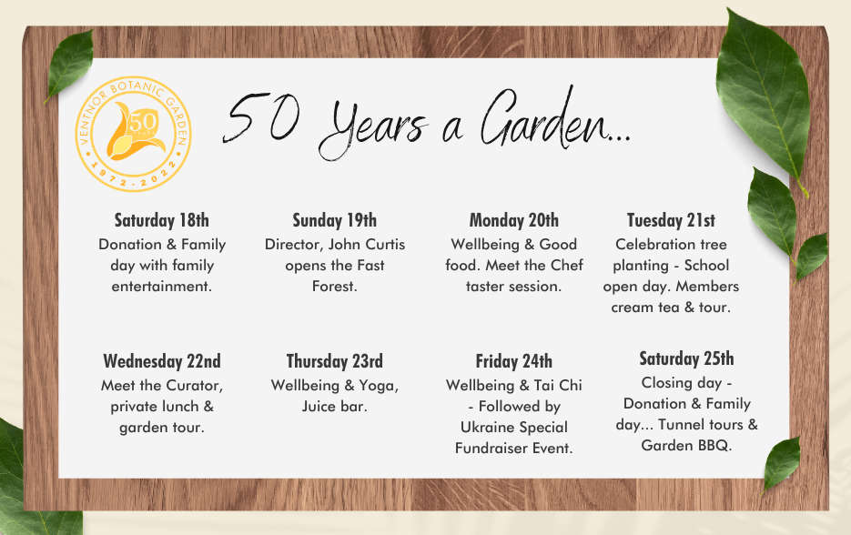 Ventnor Botanic Celebrates 50 Years Of Garden History Beacon Magzine