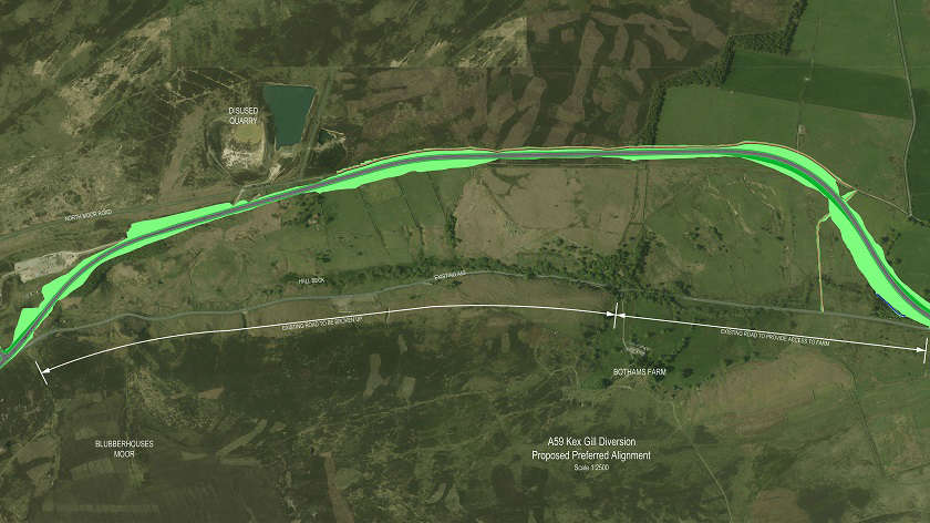 Site cleared ahead new road being built at A59 Kex Gill - Rombalds Radio