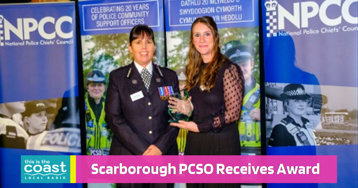 Award for Scarborough PCSO - This is the Coast