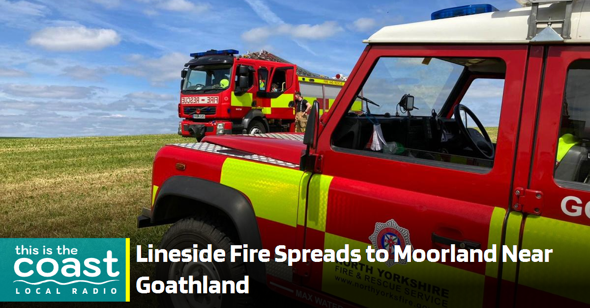 Lineside Fire Spreads to Moorland Near Goathland - This is the Coast