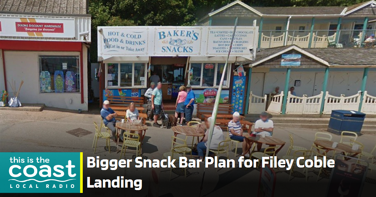 Bigger Snack Bar Plan for Filey Coble Landing - This is the Coast
