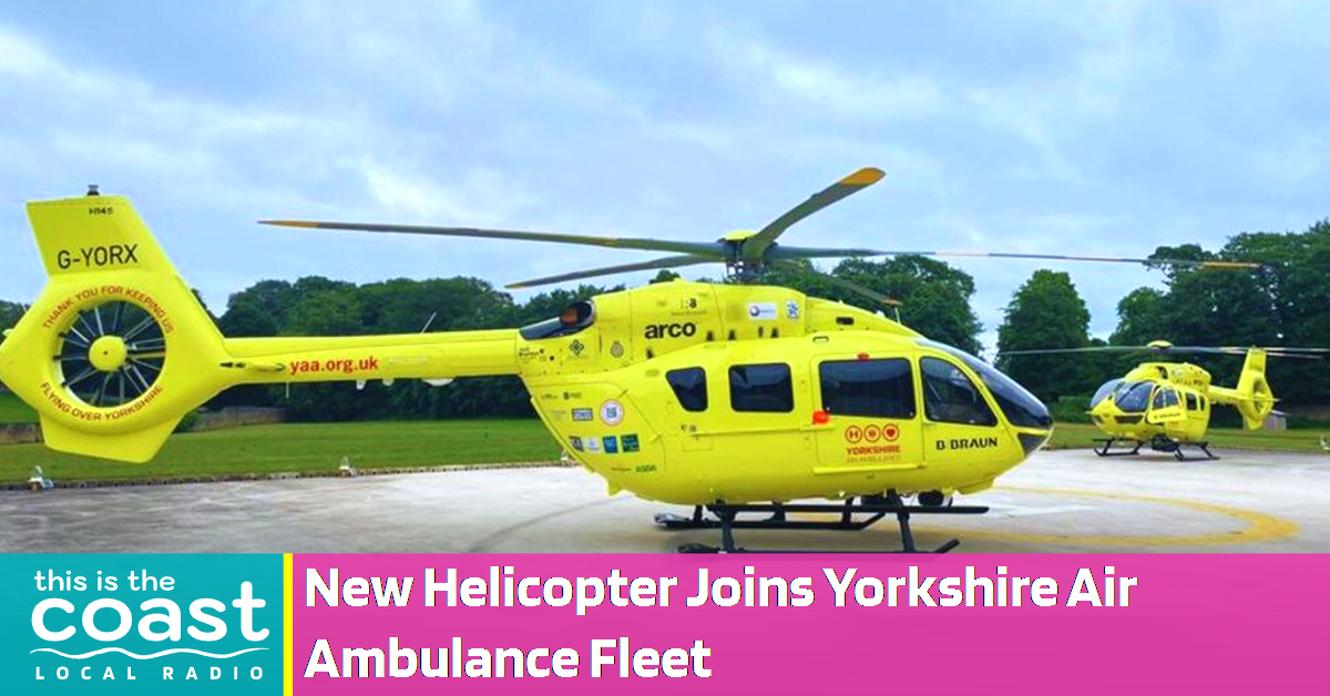 New Helicopter Joins Yorkshire Air Ambulance Fleet - This is the Coast