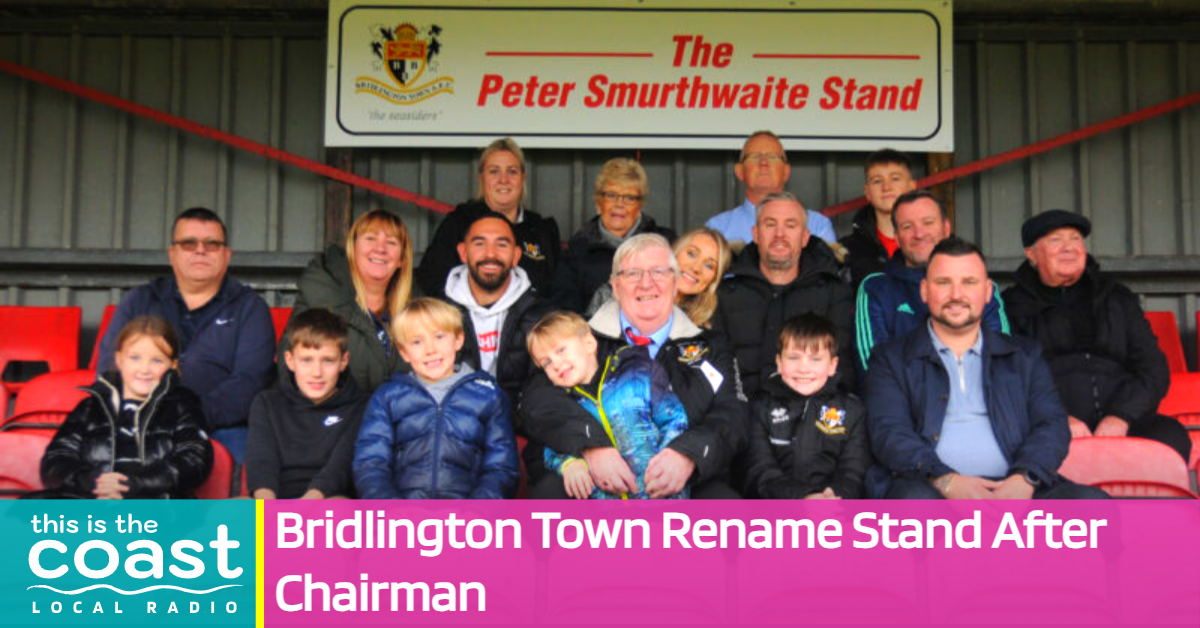 Bridlington Town Rename Stand After Chairman - This is the Coast
