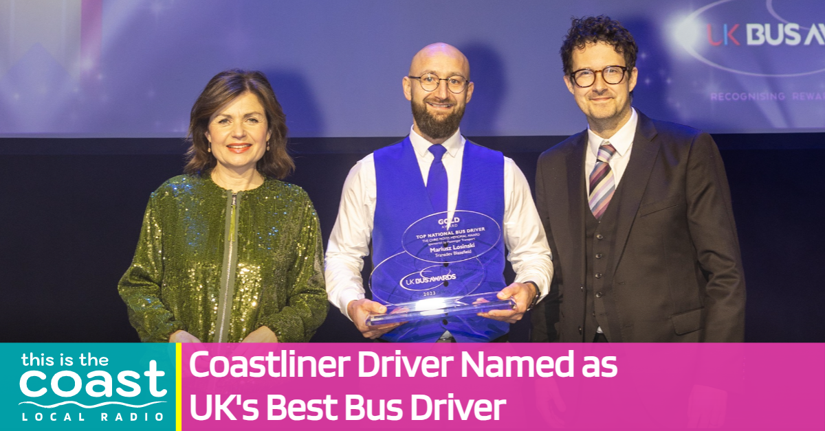 Coastliner Driver Named as UK's Best Bus Driver - This is the Coast