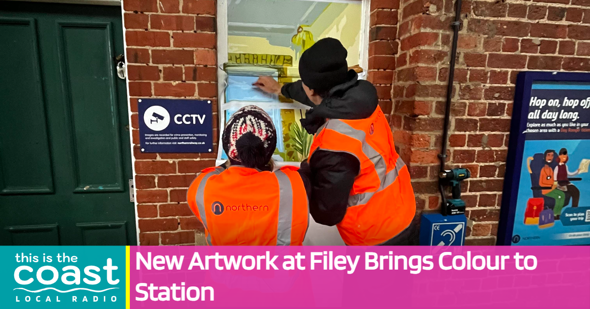New Artwork at Filey Brings Colour to Station - This is the Coast