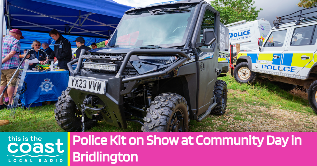 Police Kit on Show at Community Day in Bridlington - This is the Coast