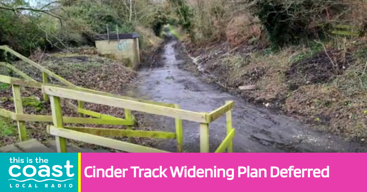 Cinder Track Widening Plan Deferred - This is the Coast