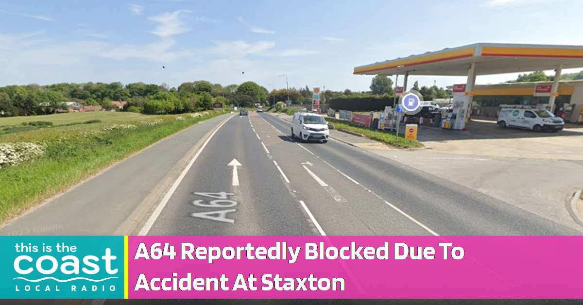 A64 Blocked At Staxton Due To Accident - This is the Coast