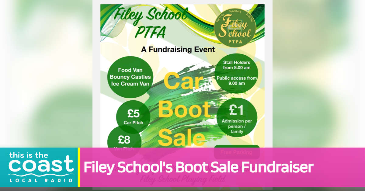 Filey School Car Boot Fundraiser - This is the Coast