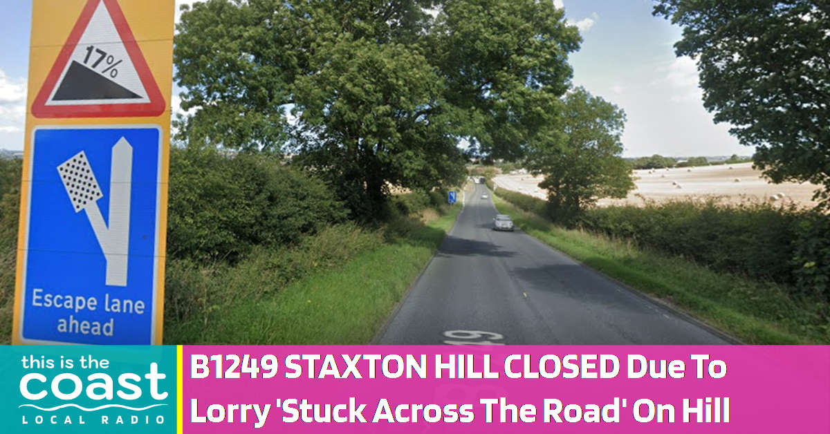 B1249 Staxton Hill CLOSED Due To Lorry Stuck Across The Road - This is ...