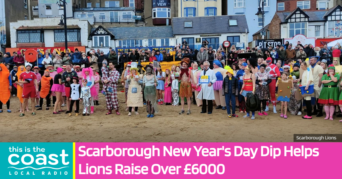Scarborough New Year's Day Dip Helps Lions Raise Over £6000 - This is ...
