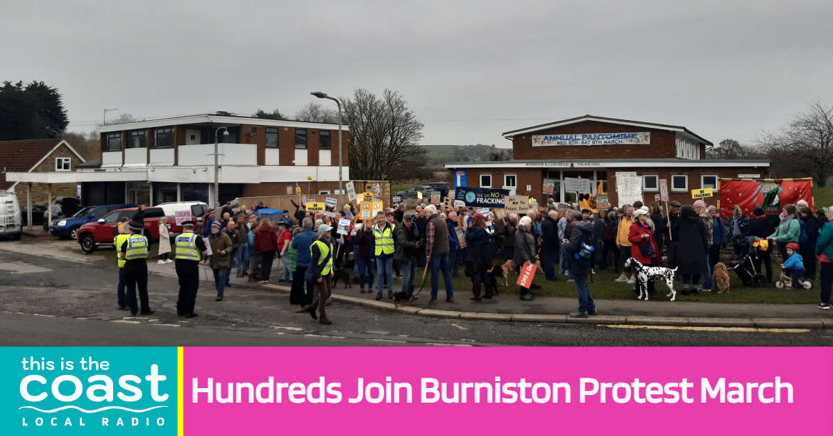 Hundreds Join Burniston Protest March - This is the Coast