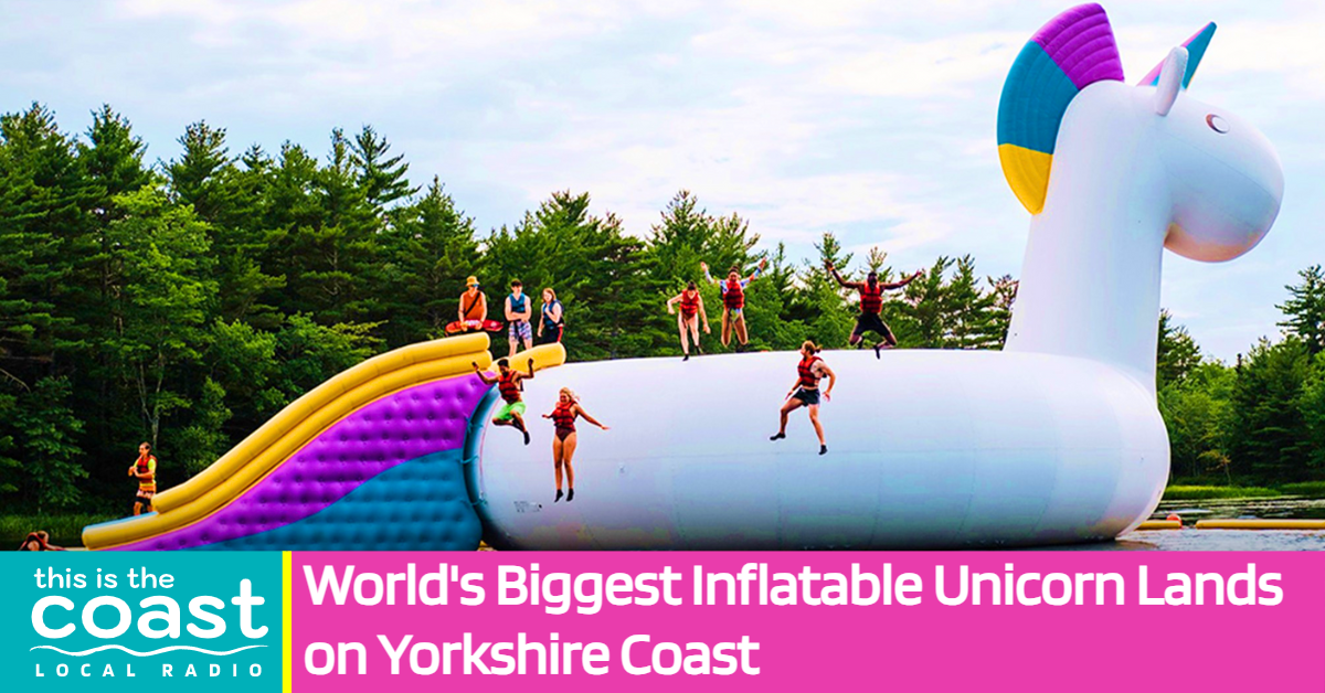 World's Biggest Inflatable Unicorn Lands on Yorkshire Coast - This is ...