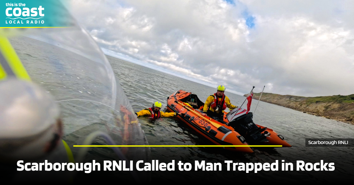 Scarborough RNLI Called to Man Trapped in Rocks - This is the Coast