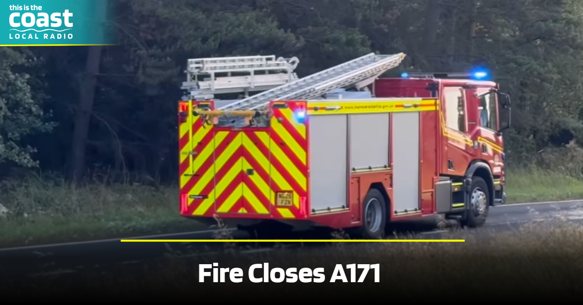 Fire Closes A171 - This is the Coast
