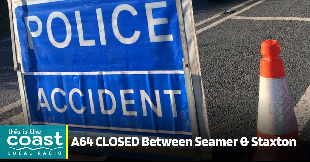 A64 CLOSED Between Seamer & Staxton Due To Accident - This is the Coast