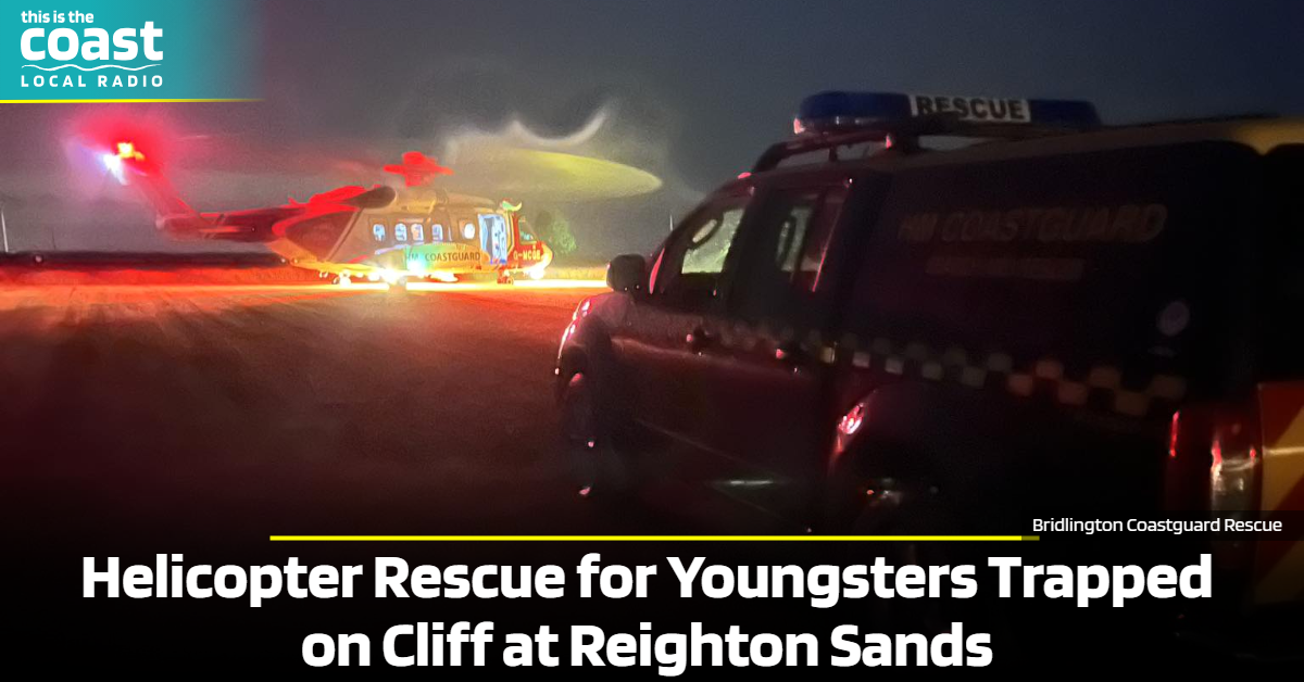 Helicopter Rescue for Youngsters Trapped on Cliff at Reighton Sands ...