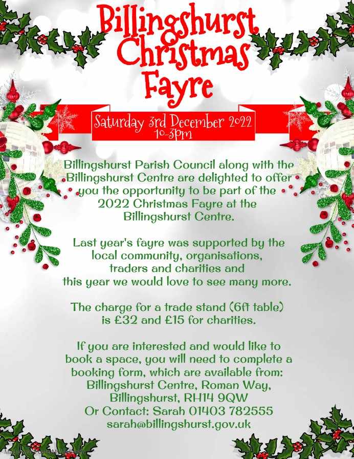 BILLINGSHURST CHRISTMAS FAYRE - V2 Radio