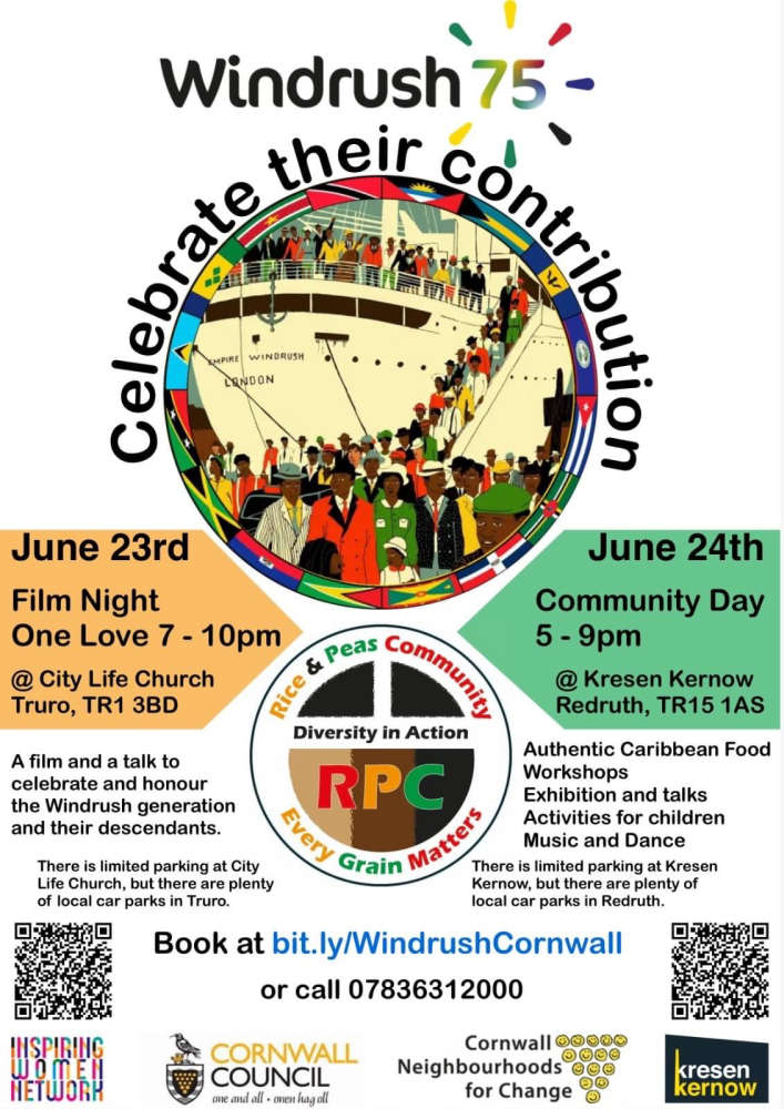Windrush Community Celebration Day - Cornwall's Rewind Radio